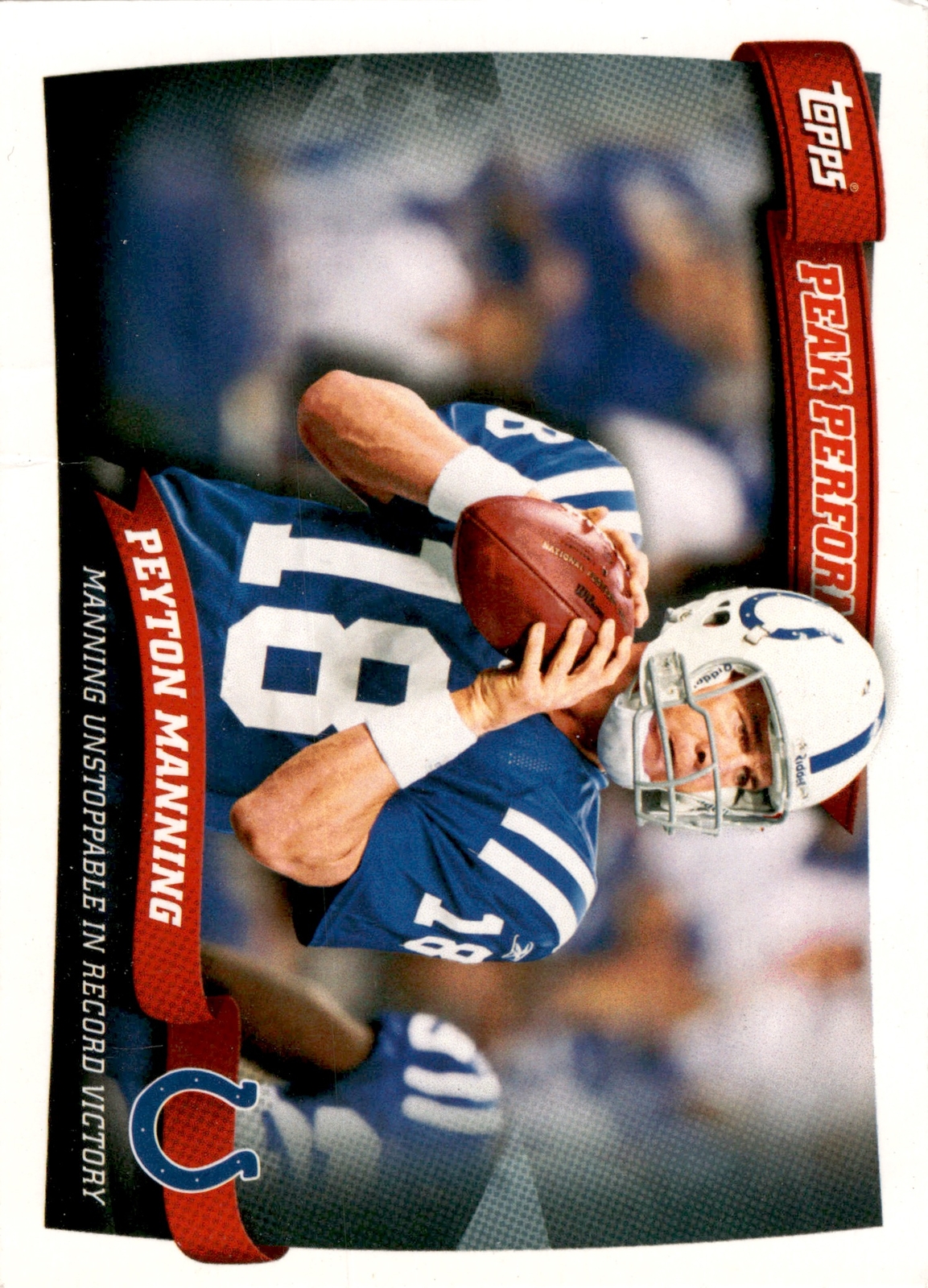 2010 Topps #PP6 Peyton Manning Peak Performance Great! | eBay