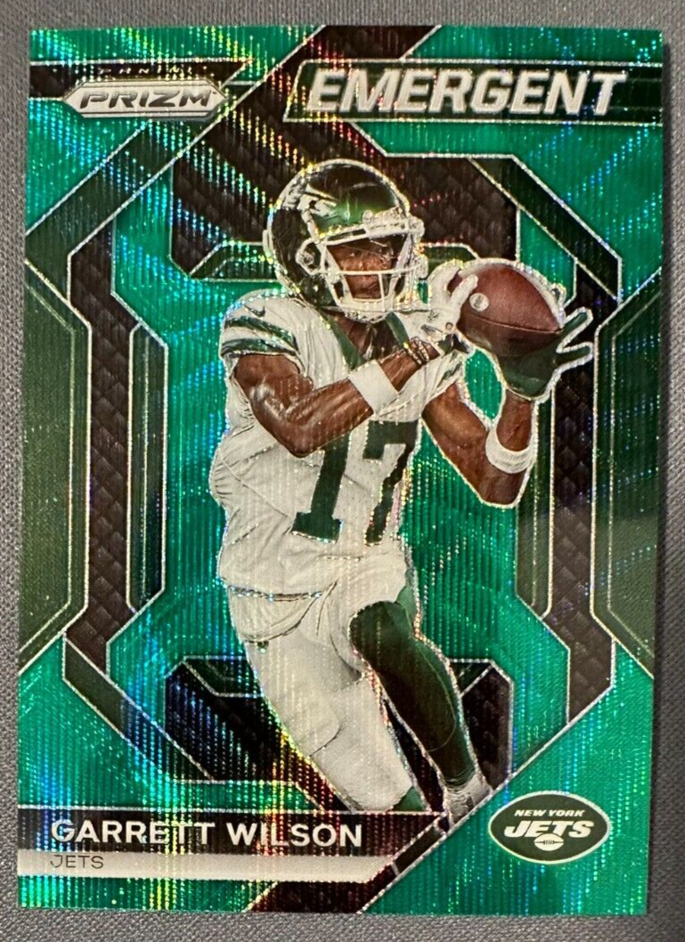 2023 Panini Prizm - Emergent Green Wave Prizm #H-20 Garrett Wilson for ...