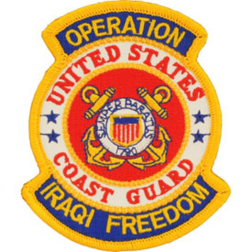 IRAQI FREEDOM USCG Embroidered Shoulder Patch (4") (1169) | eBay