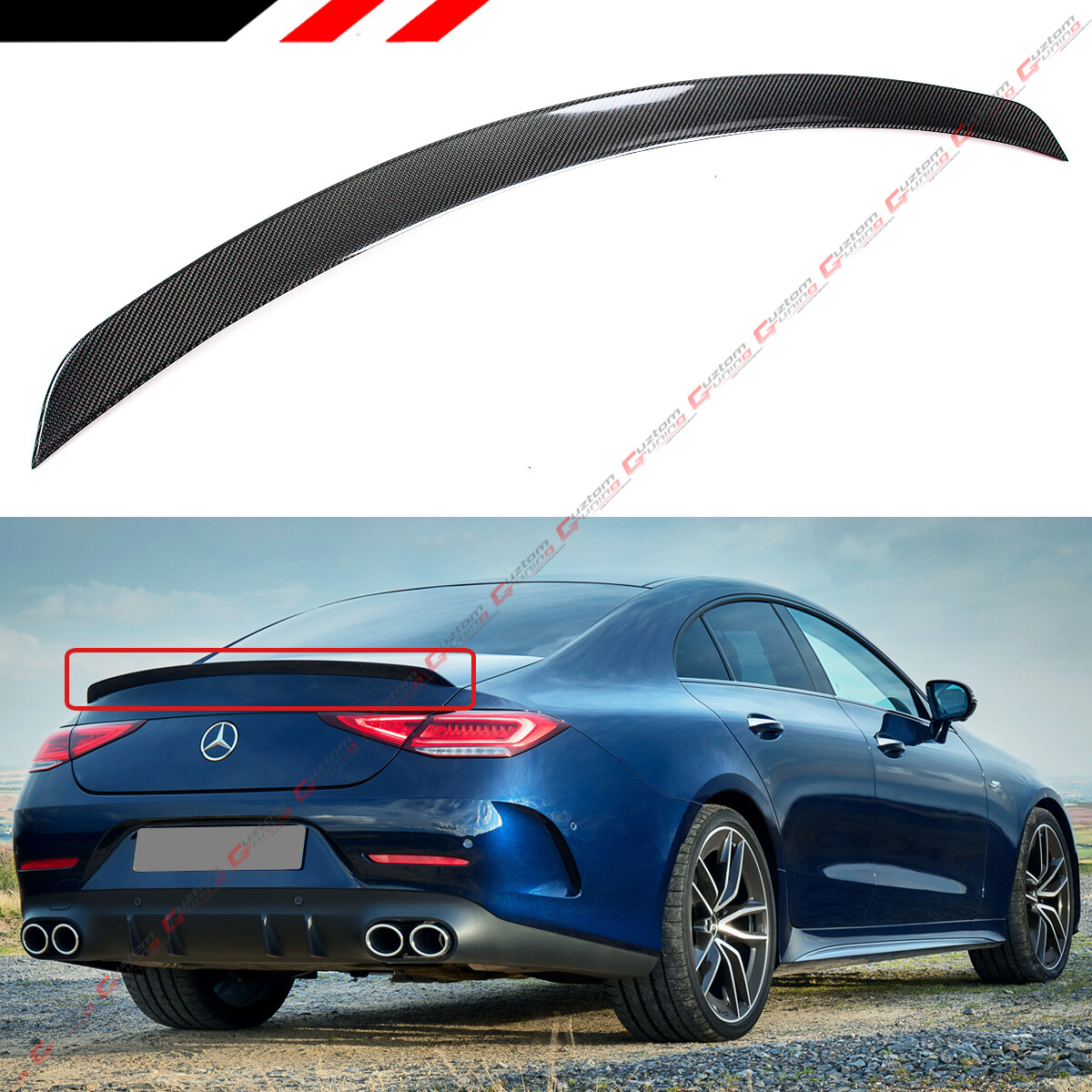 FOR 2019-21 MERCEDES BENZ C257 CLS450 AMG STYLE CARBON FIBER TRUNK ...
