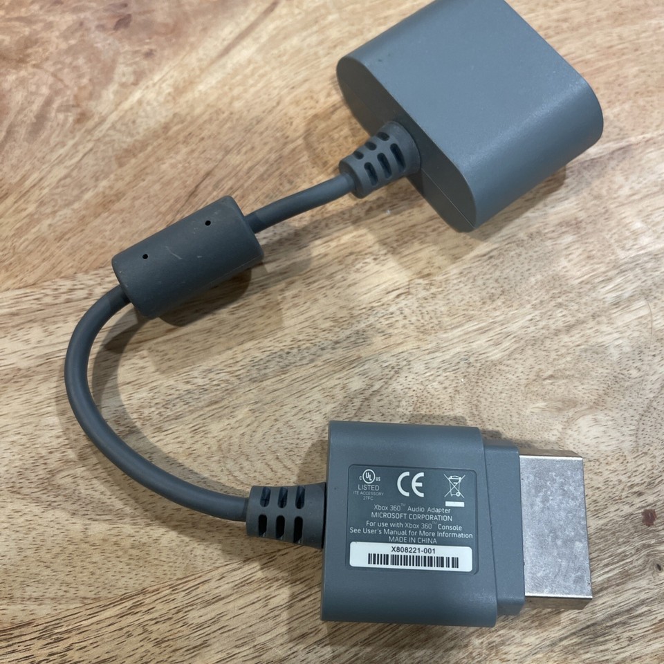 Xbox 360 - Audio Adapter Optical OEM Microsoft Xbox 360 Tested #111 | eBay