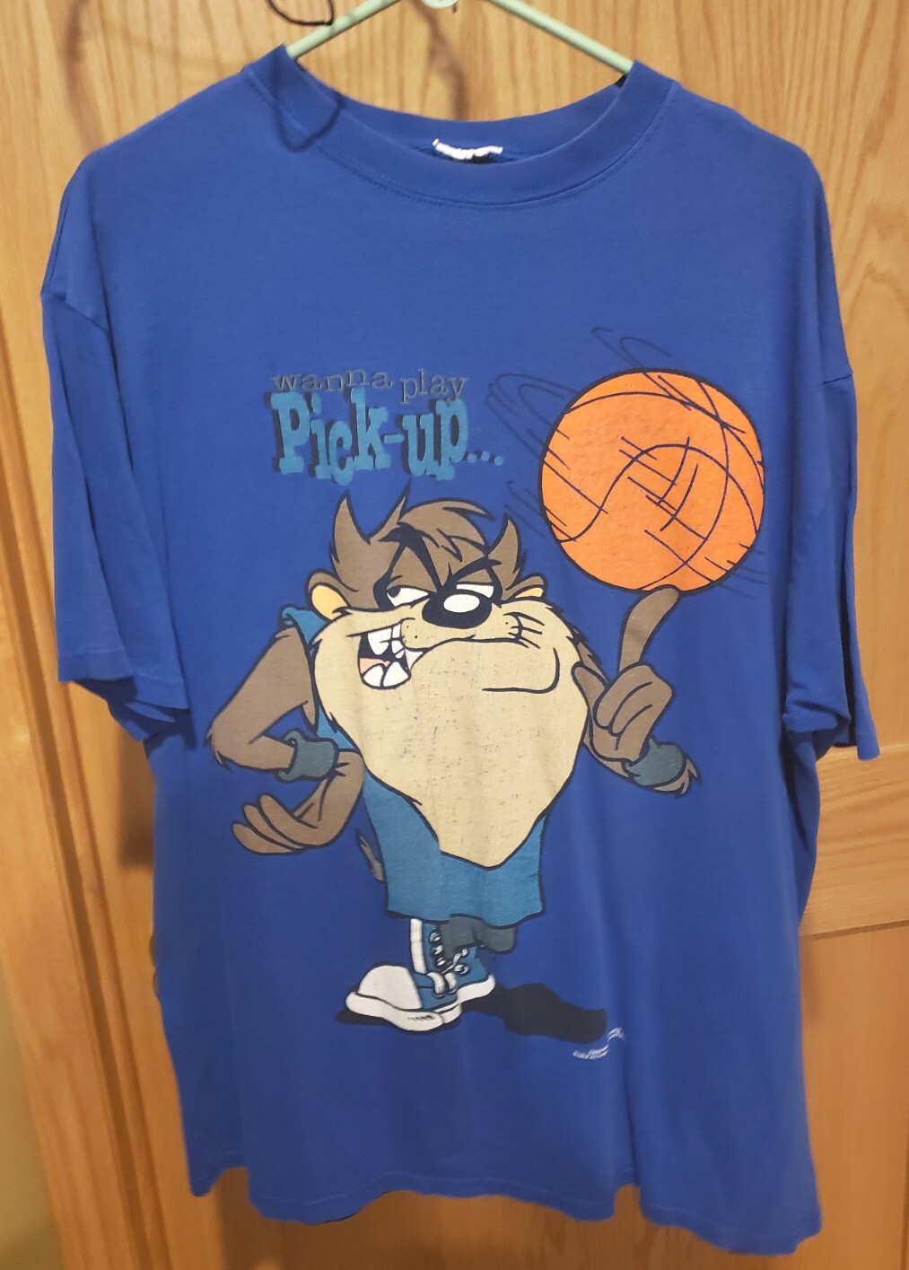 VINTAGE 1995 SINGLE STITCH TAZ LOONEY TUNES BASKETBAL… - Gem