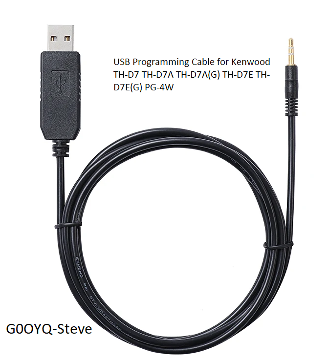 USB Programming Cable for Kenwood TH-D7 TH-D7A TH-D7A(G) TH-D7E TH-D7E ...