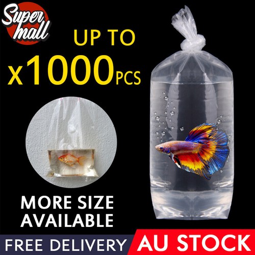 1000pcs Aquarium Fish Breathing Bags Breather Bags Transport Long Life ...