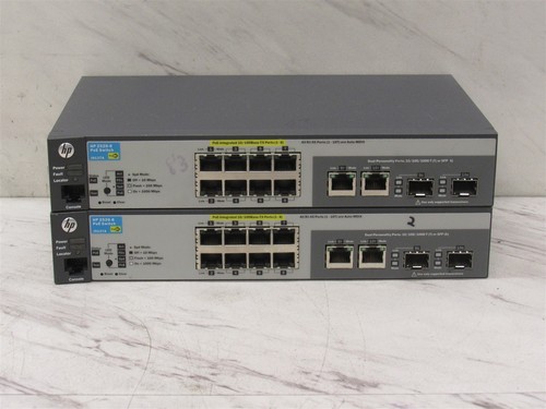 Lot of 2 HP ProCurve 2520-8 10/100 8-Port PoE Ethernet Switch J9137A | eBay