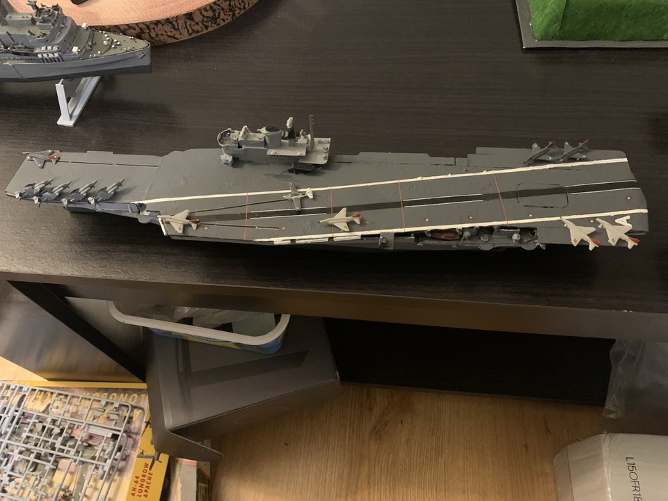 1/600 Royal Navy Aircraft Carrier Model | eBay UK
