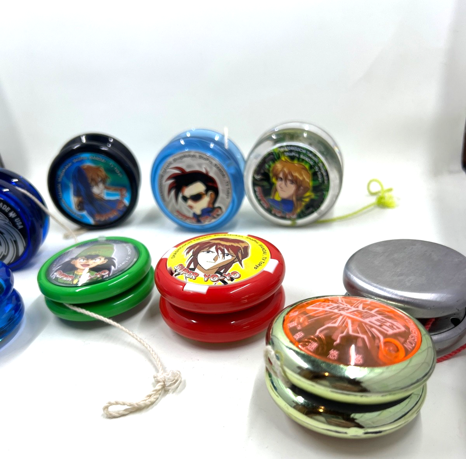 LOT OF 9 VINTAGE YoYo’s 1990 - 2000's Super YoYo Anime Manga Japanese ...