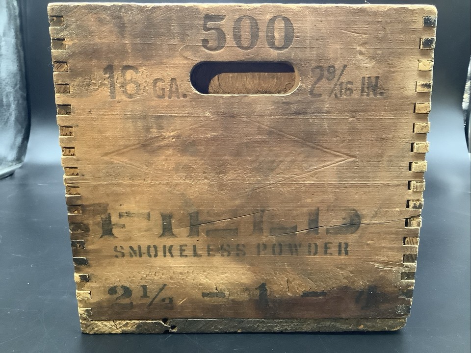 Antique Western Cartridge Co Dovetailed Wood 16ga Shotgun Shells Ammo ...