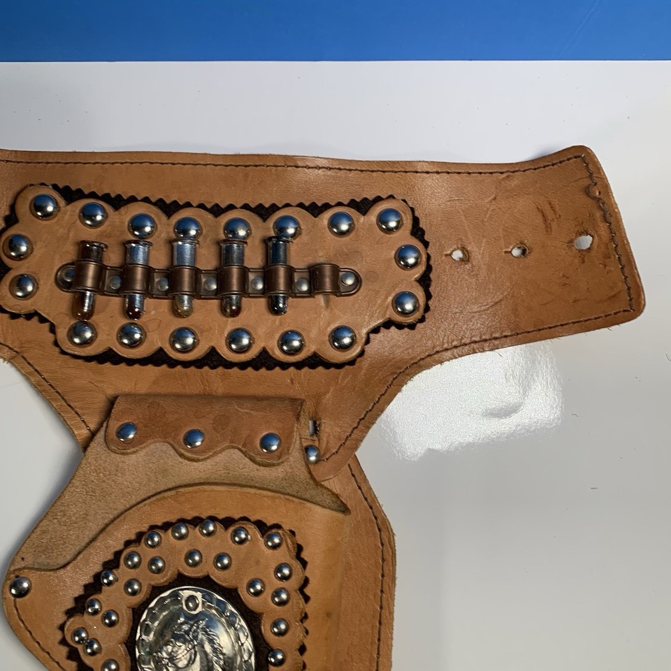 Vintage 1950s Lone Ranger Toy Cap Gun by Actoy USA w/ Leather Holster ...