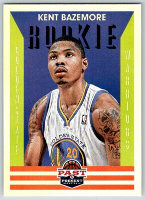 2012-13 PAST AND PRESENT 2012-13 KENT BAZEMORE ROOKIE RC GOLDEN STATE ...