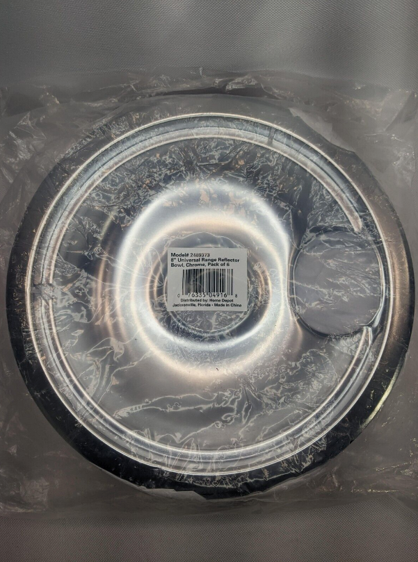 8" Universal Range Reflector Bowl Chrome Pack Of 6 for sale online | eBay