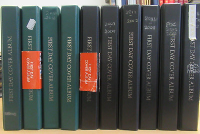 10 WHS WH SMITH FDC FIRST DAY COVER 4 RING ALBUMS + PAGES / LEAVES ...