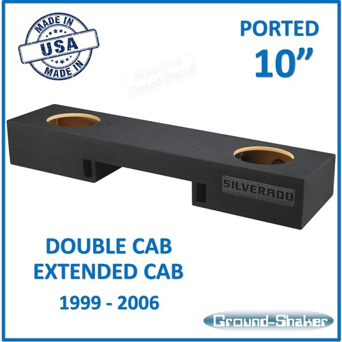 Chevy Silverado Extended Cab 99-2006 10" Dual Ported Sub Box Subwoofer ...