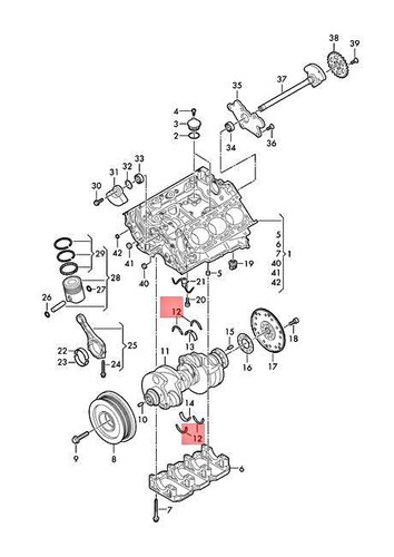 Genuine Set Of Thrust Washers AUDI VW 100 quattro 80 90 078198421 | eBay