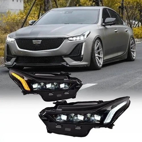 Full LED Headlights For Cadillac CT5 2020-2024 Sequential Front Lamps ...