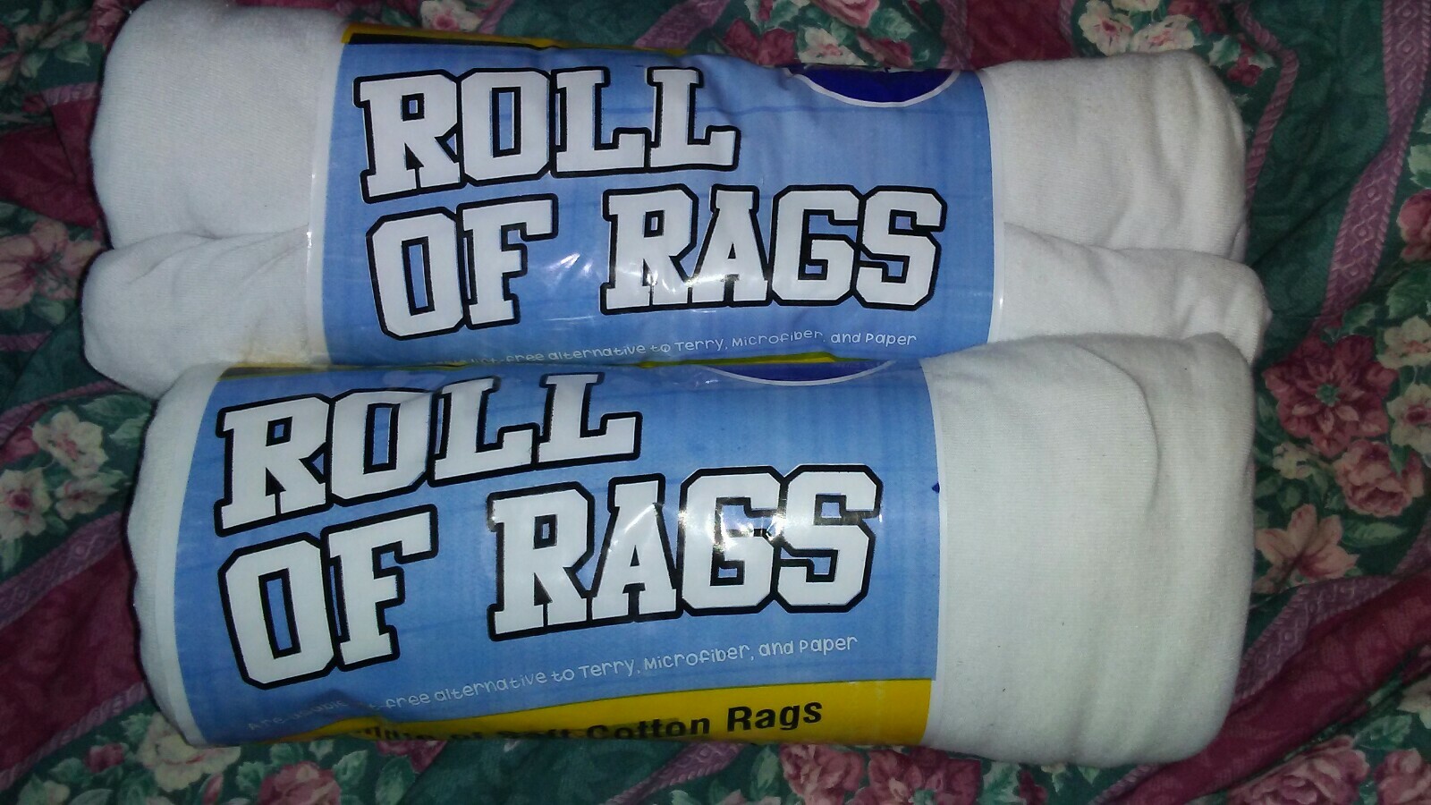 2 Roll Of Rags 1lb Bundles Pro Clean Basics | eBay