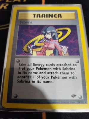 Pokémon TCG Sabrina Gym Challenge 20/132 Holo Unlimited Holo Rare | eBay