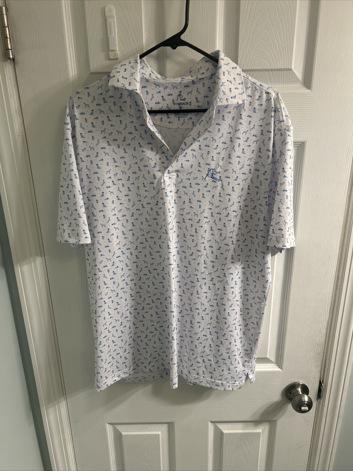 Rhoback Performance Polo The Beach Dog Men’s Size Large NWOT | eBay