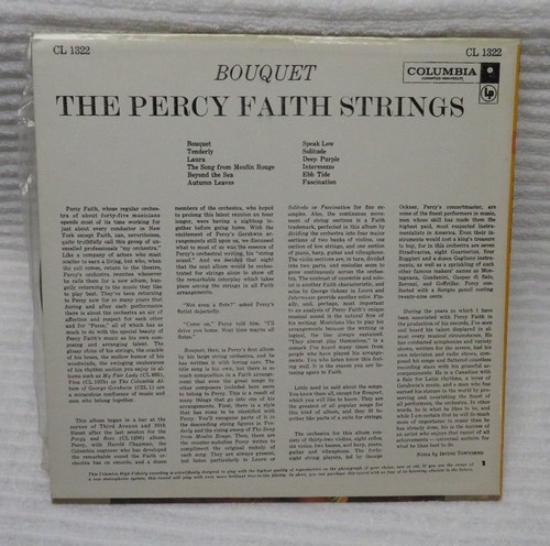 THE PERCY FAITH STRINGS BOUQUET 12" VINYL RECORD | eBay
