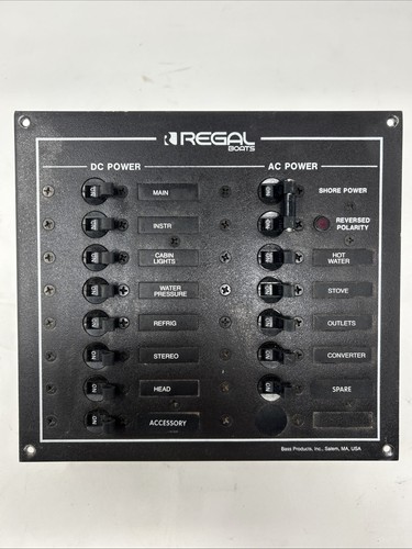 Regal Boats 12V DC And AC Power Distribution Switch Panel Marine | eBay