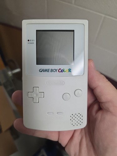 White Gameboy Color Console OLED W/Glass Screen Brand New Shell Casing ...