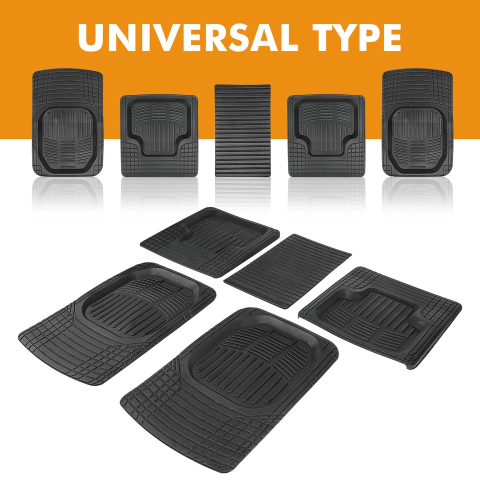 5PCS Full Set Carpets Car Floor Mats XPE Non-Slip All Weather For ...
