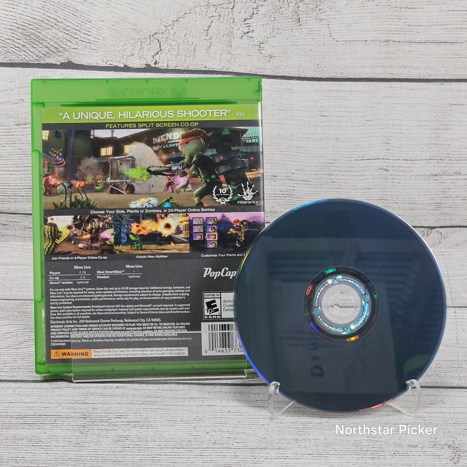 Plants vs. Zombies: Garden Warfare (Xbox One, 2014) Case, Cover & Disc ...