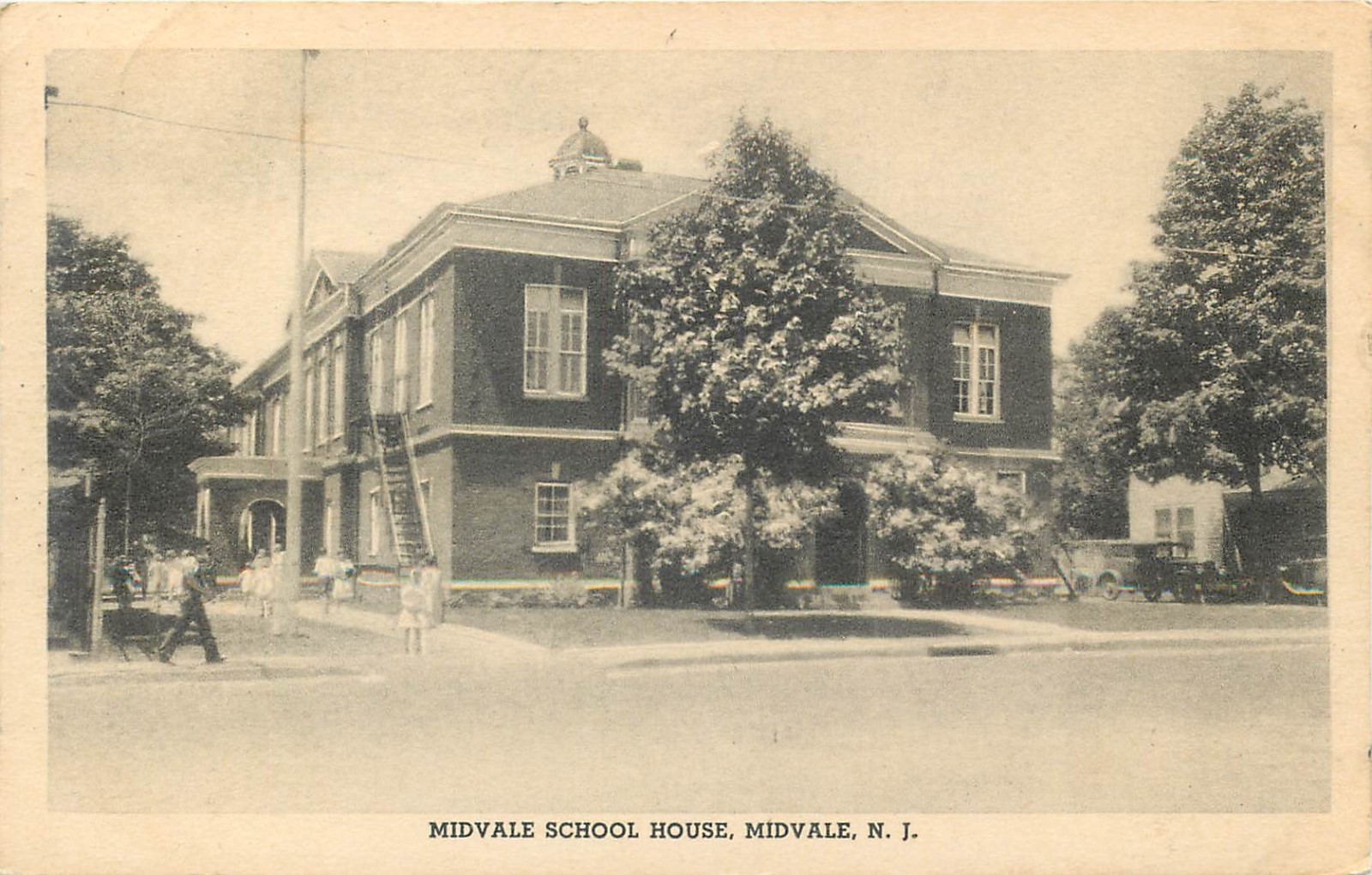 MIDVALE, NEW JERSEY - MIDVALE SCHOOL HOUSE - 1941 - VINTAGE POSTCARD ...