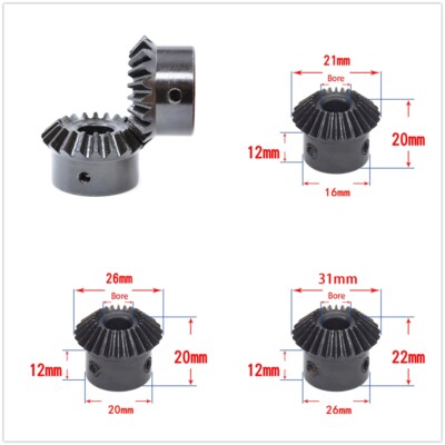 1 Module Bevel Gear 20 25 30 Tooth 45# Steel Mechanical Power ...