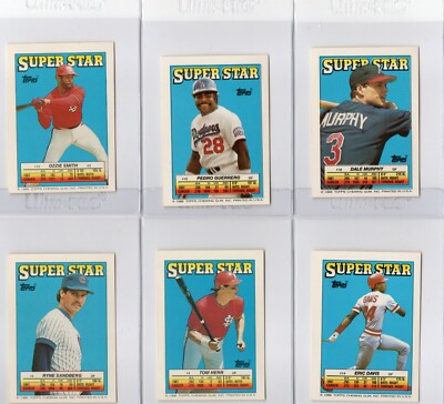 1988 Topps Stickers Super Star Mini Card - Complete Your Set | eBay