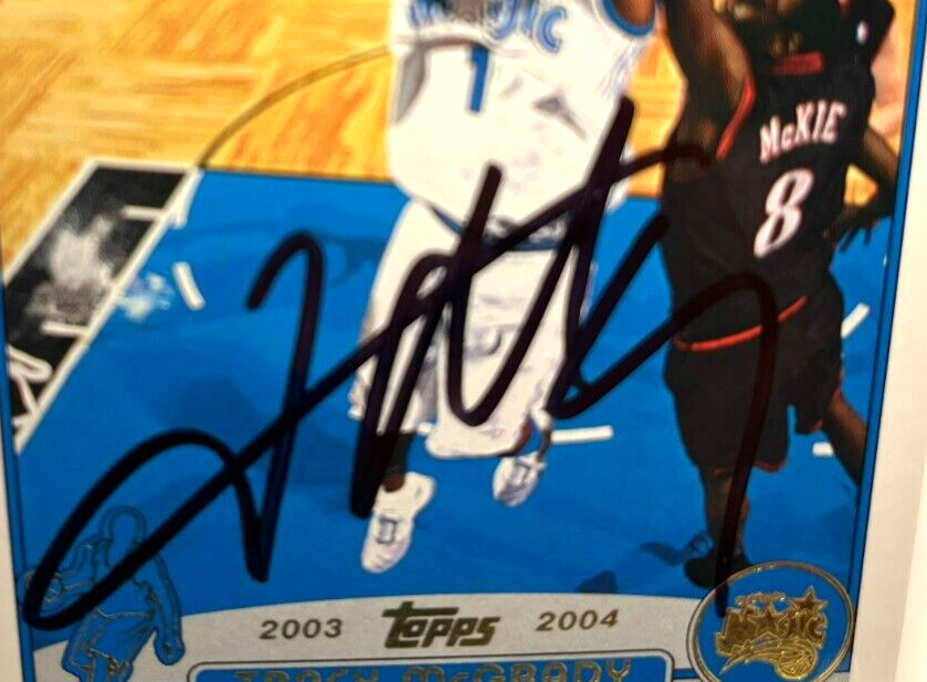 Tracy McGrady Autograph 2003-04 Topps # 1 Hand Signed Authentic W/COA ...