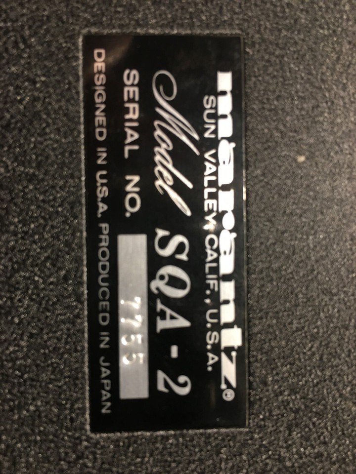 Marantz Model 4230 AM/FM Stereo Quad Receiver & SQA-2 Adapter ...