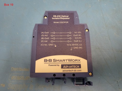 Advantech BB Smartworx -232OPDR 3-Way Isolated RS-232 DIN Rail Repeater ...