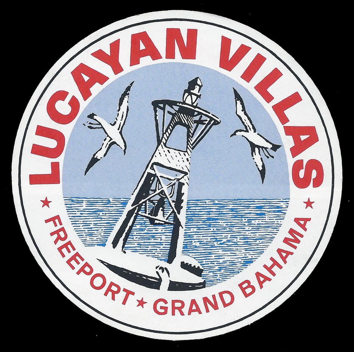 Hotel Lucayan Villas FREEPORT Grand Bahama - vintage luggage label | eBay