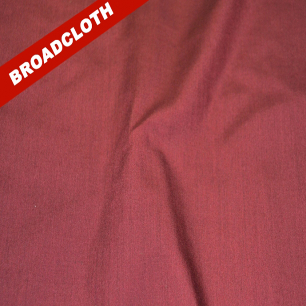Burgundy Polyester Cotton Broadcloth Fabric - 60" Wide - Sold by the ...
