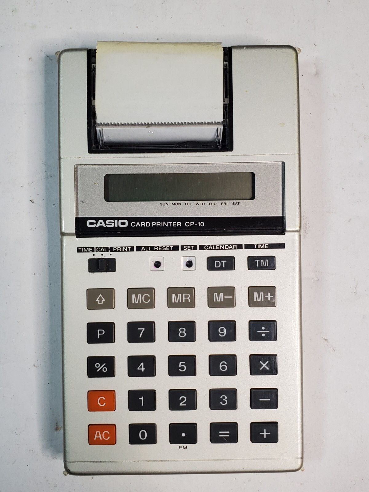 CASIO CARD PRINTER CP-10 Vintage Printing Calculator - Parts or Repair ...