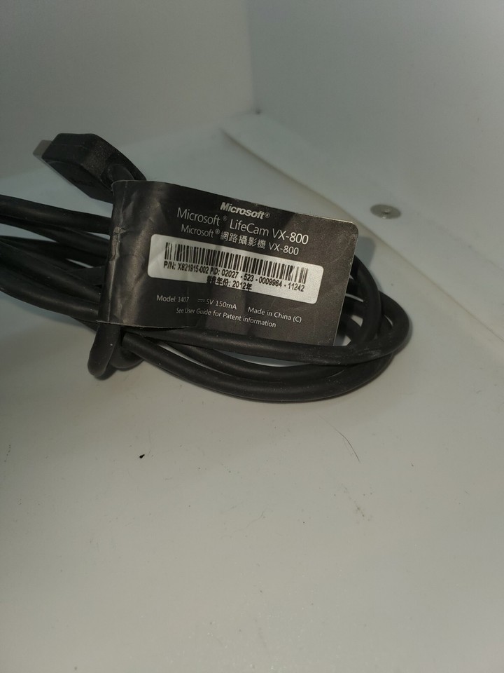 Microsoft 1407 LifeCam VX-800 USB Webcam 640x480 Resolution In Black | eBay