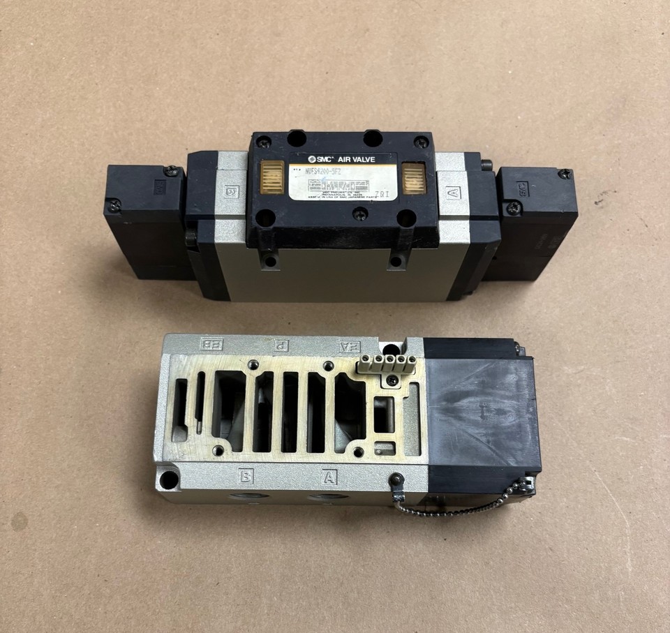 SMC NVFS4200-5FZ SOLENOID VALVE WITH BASE | eBay