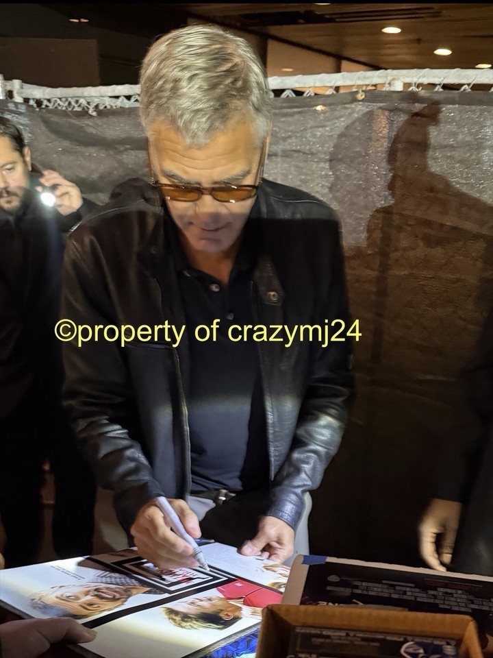 George Clooney Signed Batman Oceans 11 11x14 Photo Autograph PROOF SWAU ...
