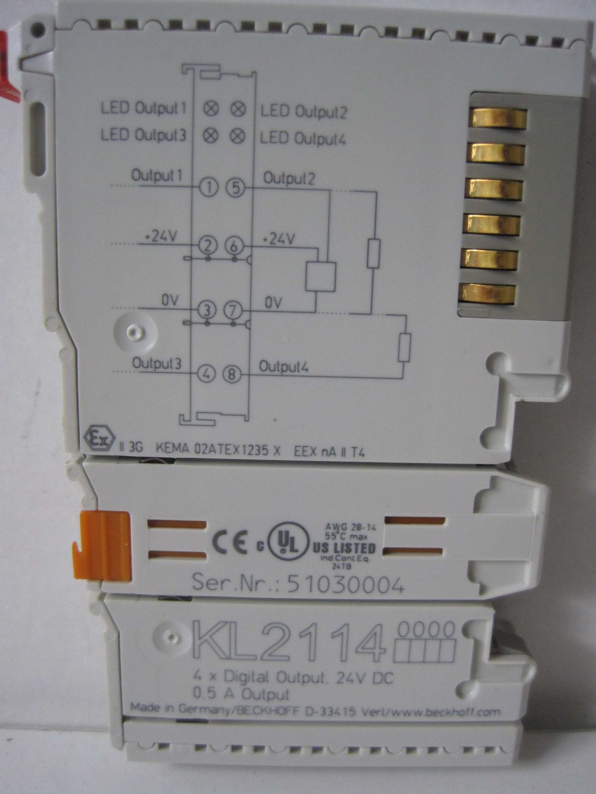 Beckhoff Kl2114 KL 2114 digital Ausgang digitale Ausgangsklemme Output for sale online | eBay