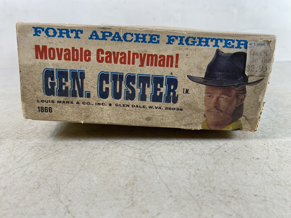 READ Box Only General Custer MARX TOYS Fort Apache Fighters 36E79 | eBay