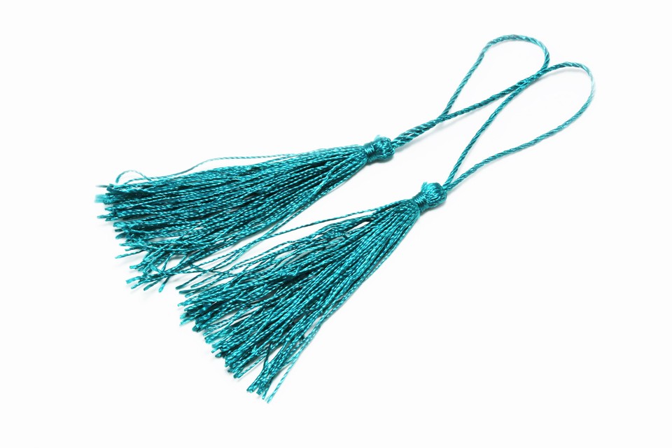 Quaste mit Anhänger 13 cm Quasten Troddel Bommel mit Schlaufe, QS10 ...