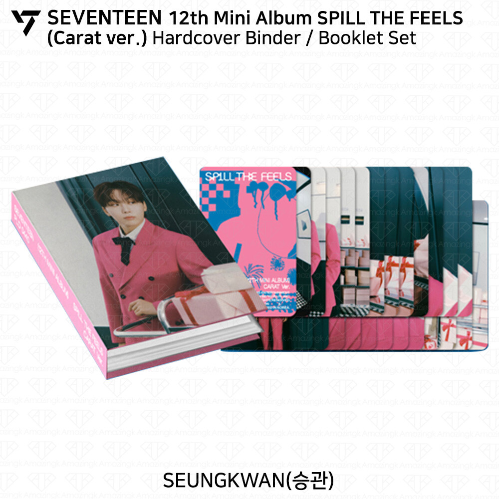 SEVENTEEN 12th Mini Album SPILL THE FEELS Carat Ver Binder Booklet ...