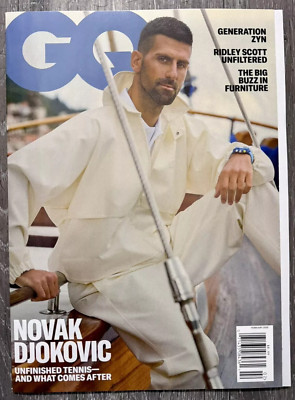 (NEW) GQ MAGAZINE USA FEBRUARY 2025 - NOVAK DJOKOVIC - FREE US SHIP | eBay
