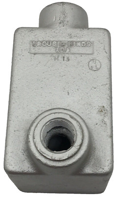 FDLA1 CROUSE HINDS 1/2-INCH CAST IRON OR ALUMINUM CONDULET 1-GANG CAST ...