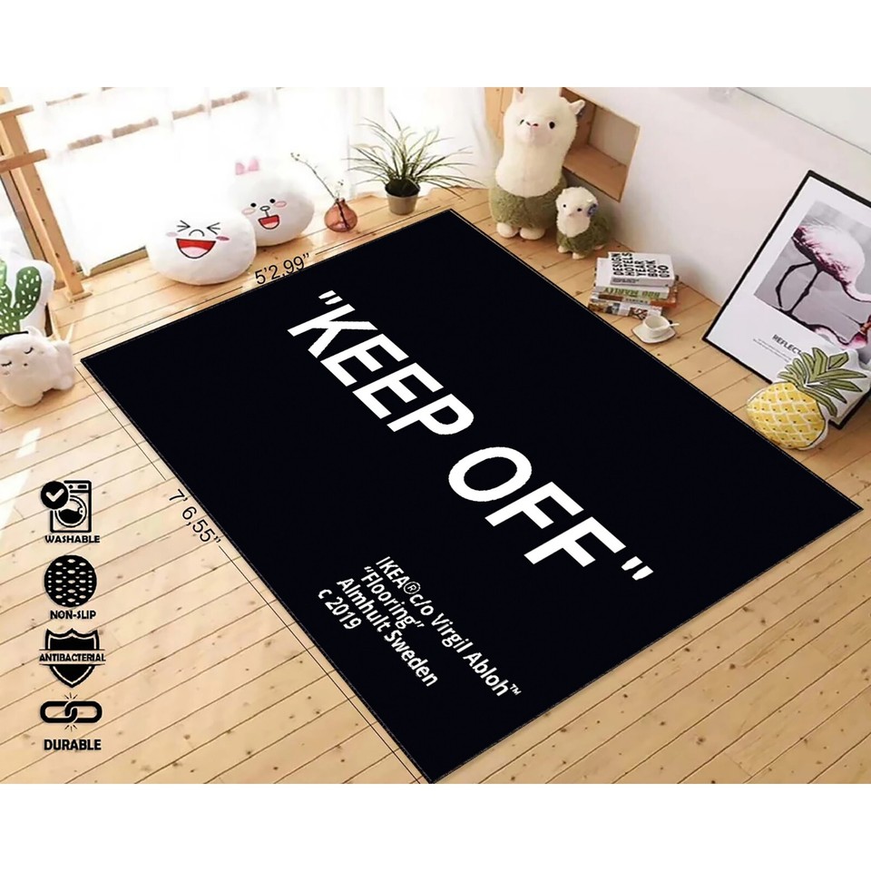 Keep Off Rug, Black Keep off, Personalized Gift, Keepoff, Custom Rug ...