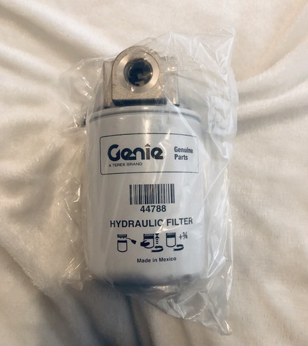 GENIE, 10 Micron Hydraulic Oil Filter Assembly 20 GPM Flow Rate 3/4 ...