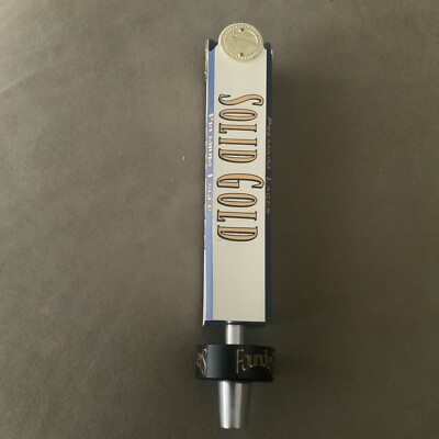 Founders Solid Gold Premium Lager Draft Beer Tap Handle 4-Sided 10.25 ...