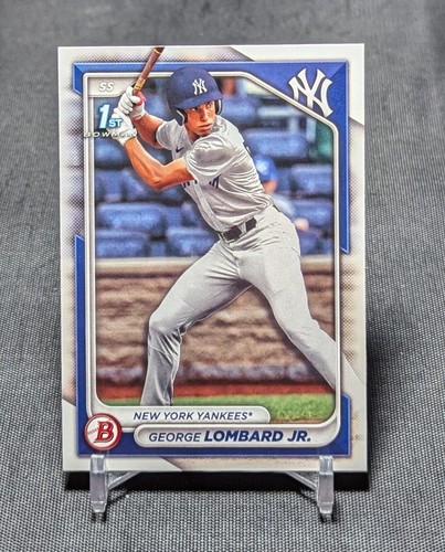 George Lombard Jr. 1st Prospect Rookie 2024 Bowman Card #BP-79 New York ...