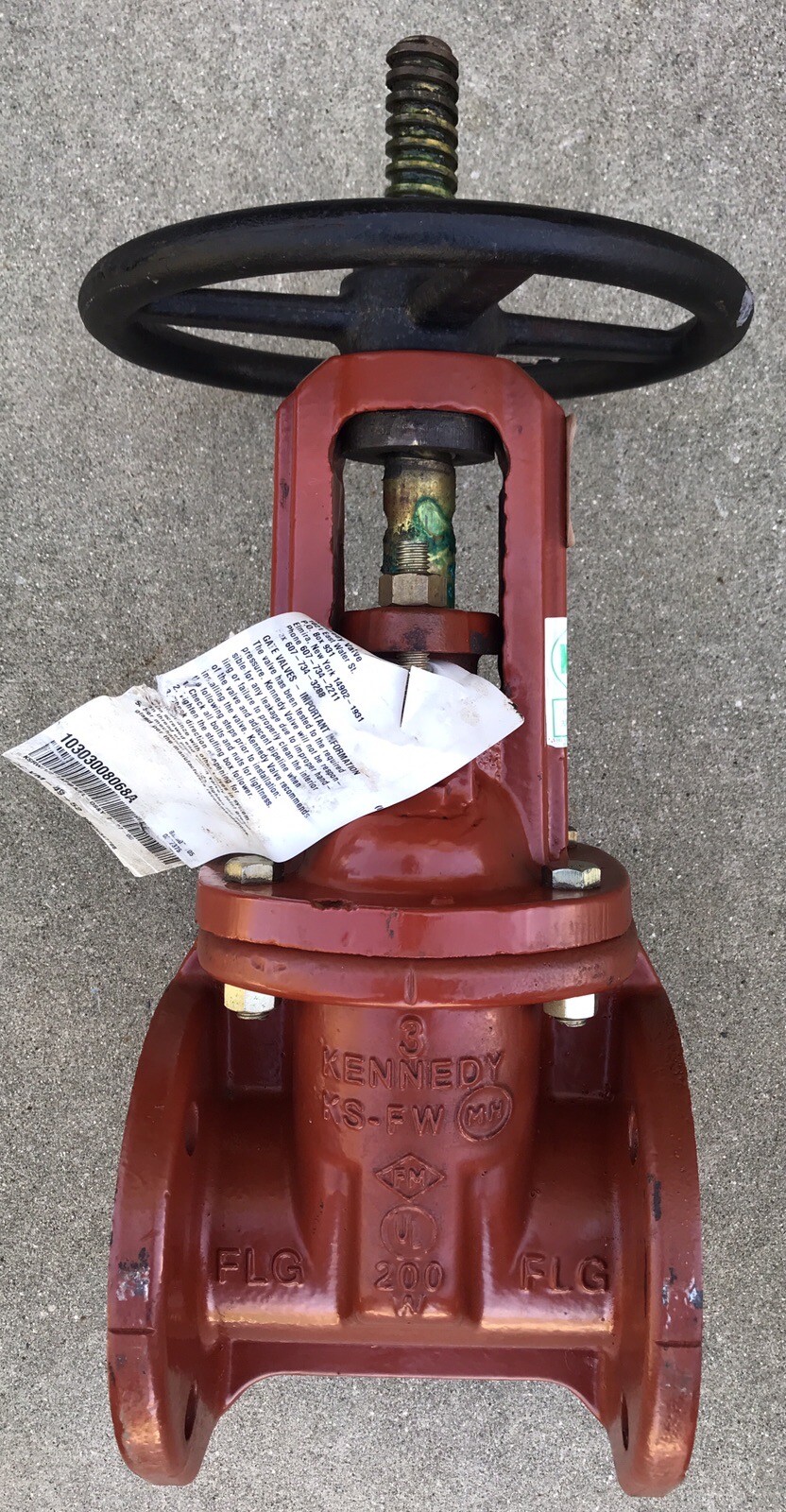 Kennedy KS- FW 3" FIRE MAIN VALVE AWWA 2005 | eBay